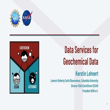 Data Services for Geochemical Data | PPT