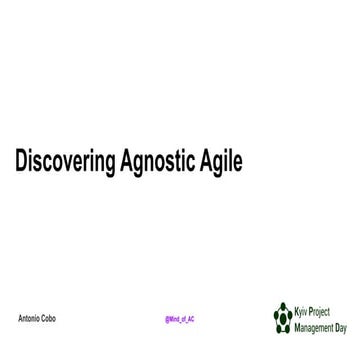 Defining agnostic agile | PPTX