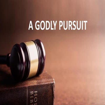 A Godly Pursuit: Living a Life Aligned with Divine Principles | PDF