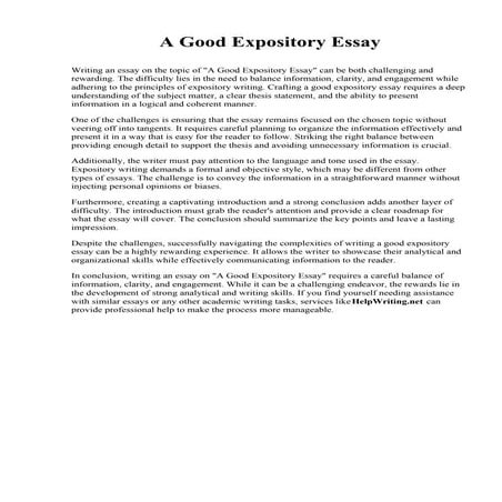 A Good Expository Essay.pdf