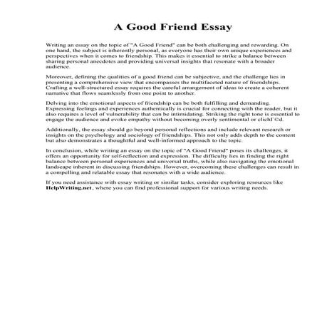 A Good Friend Essay.pdf