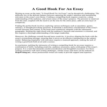Short Narrative Essay Example | PDF