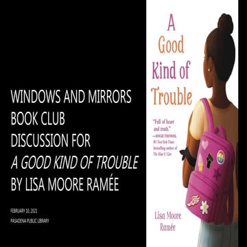 A Good Kind of Trouble discussion questions | PPT