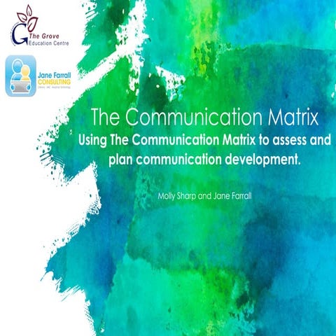 The Communication Matrix: Using The Communication Matrix to assess and ...