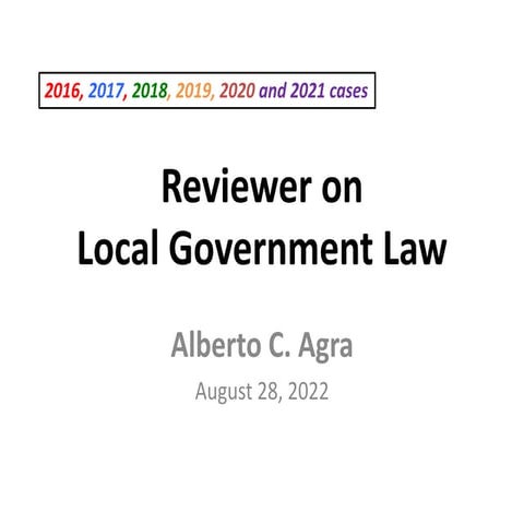 Philippine Constitution - Article X - Local Government | PPTX