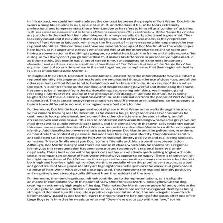 A grade doc martin analysis | PDF