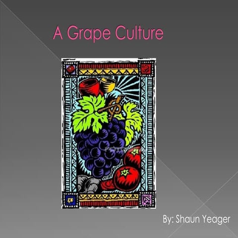 A Grape Culture Power Point | PPTX