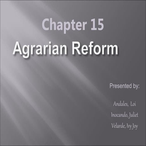 CARPER (Comprehensive Agrarian Reform Program Extension with Reforms ...