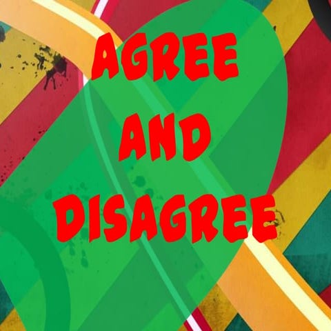 Agree and disagree | PPTX