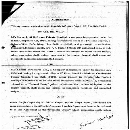 Agreement (MOU) | PDF