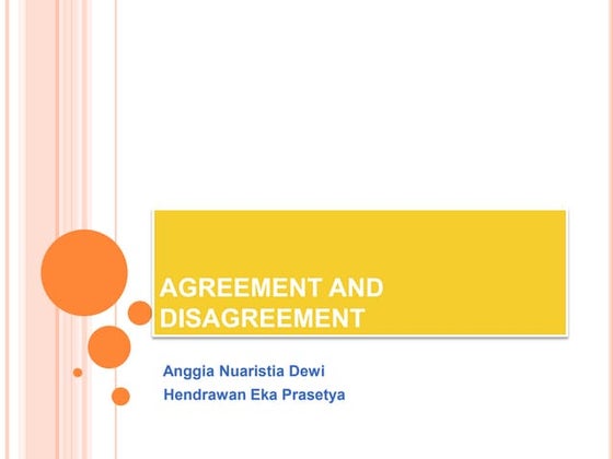 Agree and disagree | PPT