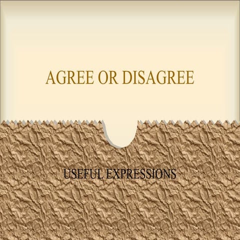 Agree or disagree | PPT