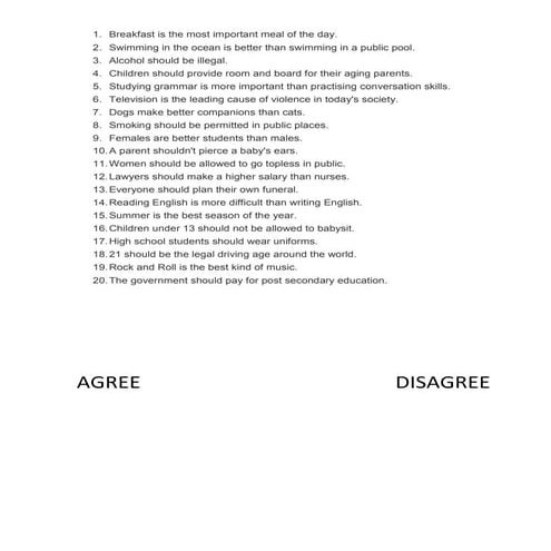 Agree or Disagree.docx
