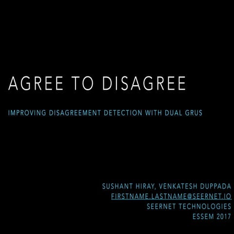 Agree to Disagree | PPT