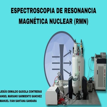 Espectroscopia de Resonancia Magnética Nuclear (RMN) | PDF