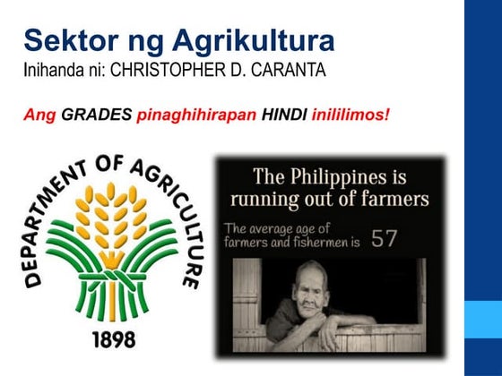EKONOMIKS 9 QUARTER 4 WEEK 3: SEKTOR NG AGRIKULTURA | PPT
