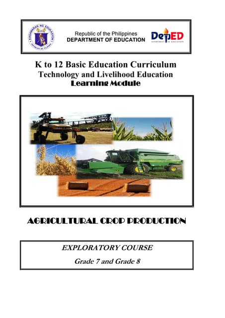 Grade 7 AFA Lesson 2 Agricultural Tools, Farm implements, and Farm ...