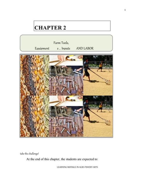 Grade 7 AFA Lesson 2 Agricultural Tools, Farm implements, and Farm Equipment MATATAG Curriculum ...