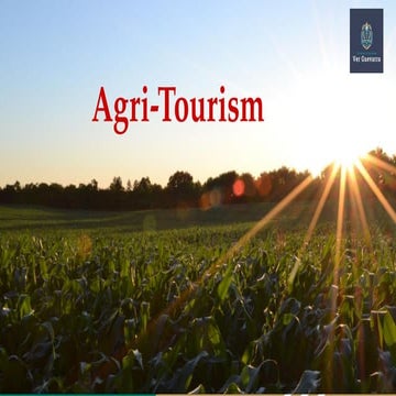 Agri-Tourism (Agricultural Tourism) Master File | PPTX