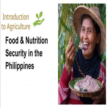 Food and Nutrition Security in the Philippines | PPTX