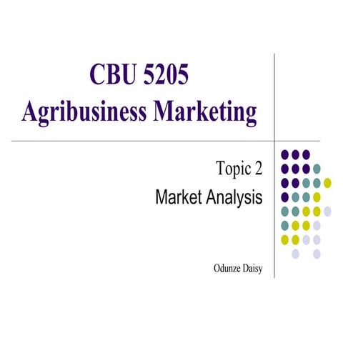Agribusiness market analysis | PPTX