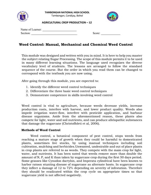 Methods of weed control | DOCX