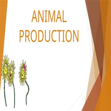 TLE -Learning Module - Animal Production | PDF