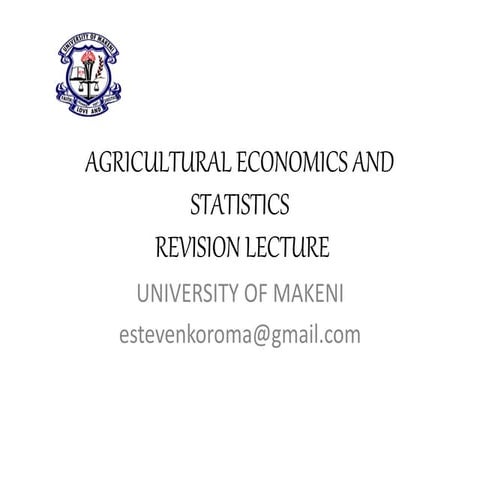 AGRICULTURAL ECONOMICS REVISION LECTURES.pptx