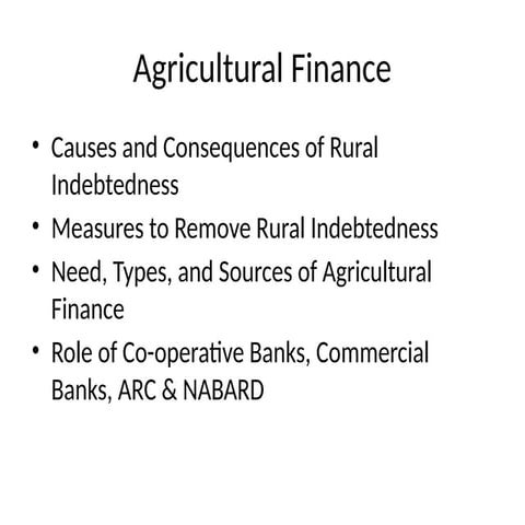 Agricultural_Finance_ for commercePPT.pptx