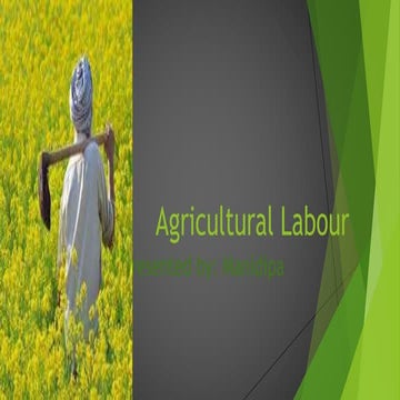 Agricultural labour | PPTX