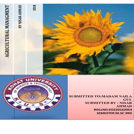 Agricultural Management.. | PDF