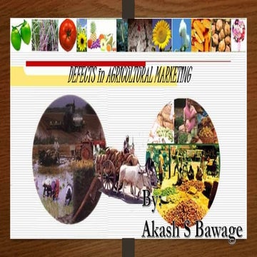 Agricultural marketing | PPT
