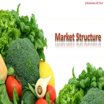 Agricultural marketing lecture notes - market structure | PPTX