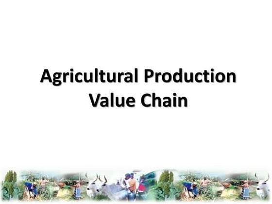 Agricultural Commodity System ( Agribusiness Production) | PPTX