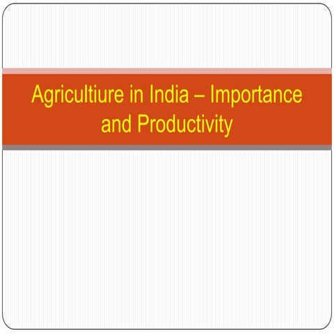 Agriculture | PPT