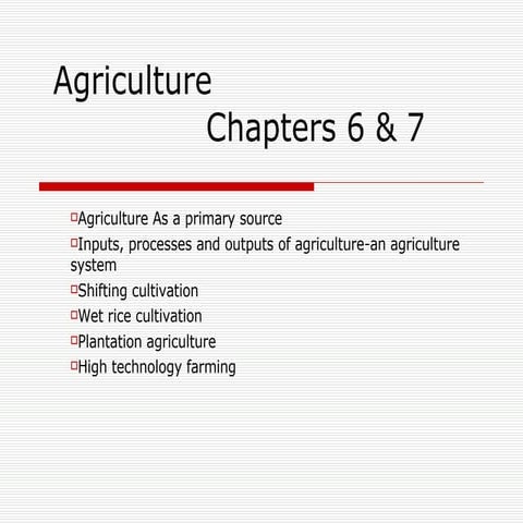 Agriculture | PPT