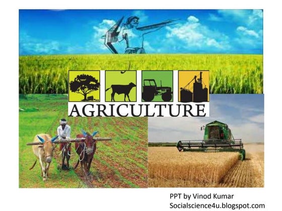 Agriculture -Geography - Class 10 | PPSX | Agriculture | Industries
