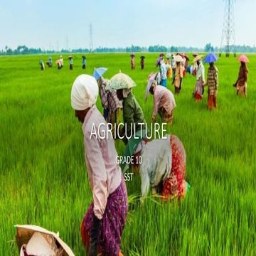 AGRICULTURE.pptx odfgknfdngeglnfljngdjfngljdnfn | PPT