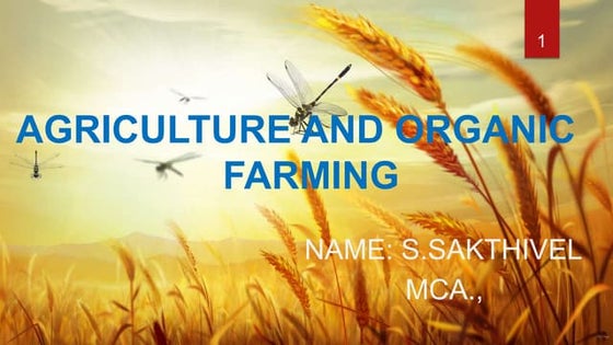 Organic farming Powerpoint presentation | PPT