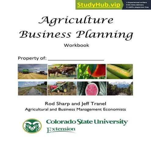 Agriculture Business Planning | PDF