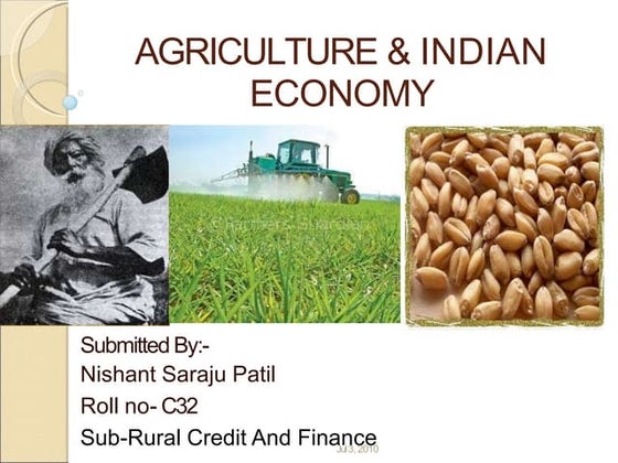 Agriculture in India | PPT