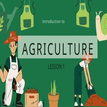 AGRICULTURE LESSON 1 (G5).pptxSSASASASASAS | PPTX