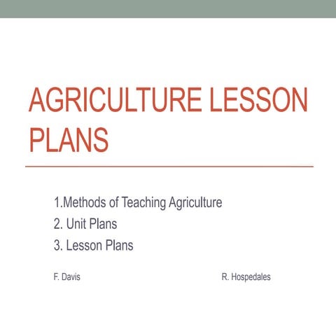 AGRICULTURE LESSON PLANS.pptx