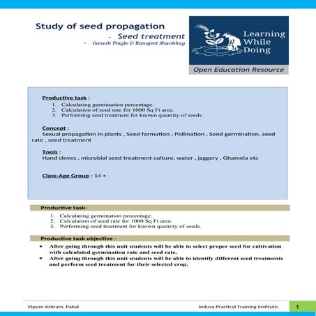 Agriculture_Nursery_Importance of plant propagation and seed treatment ...