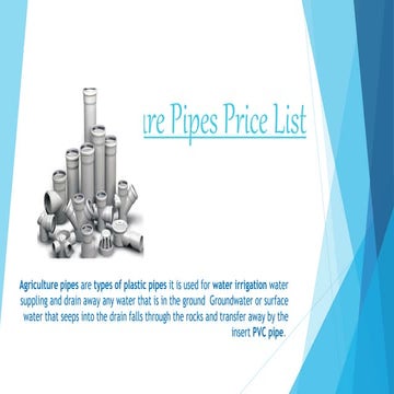 Agriculture Pipes Price List.pptx