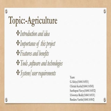 Agriculture ppt | PPT