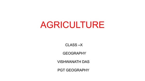 AGRICULTURAL SEASONS & CROPPING PATTERN.ppt