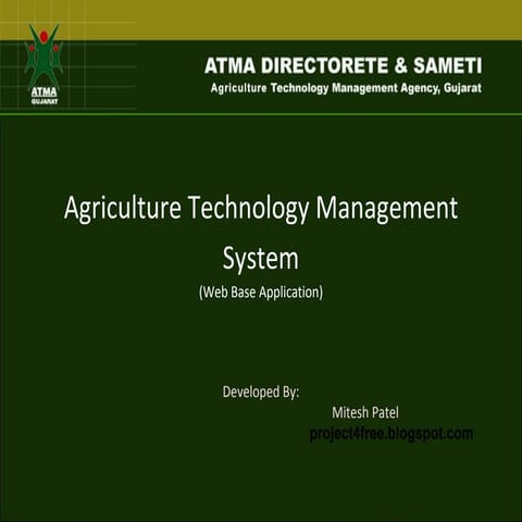 Agriculture technology management_system | PPT