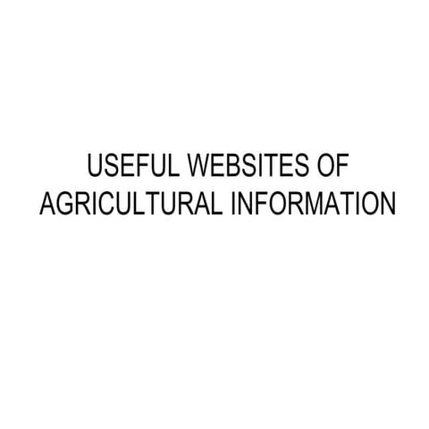agri information sites.ppt