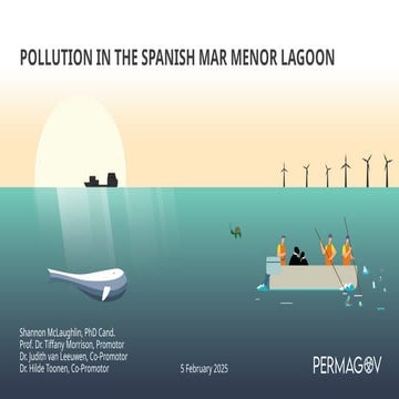 Pollution in the Spanish Mar Menor lagoon | PPTX